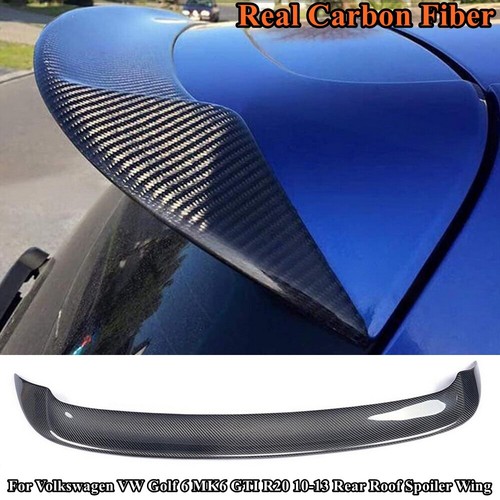 For Volkswagen VW Golf 6 MK6 GTI R20 10-13 Carbon Fiber Rear Roof ...