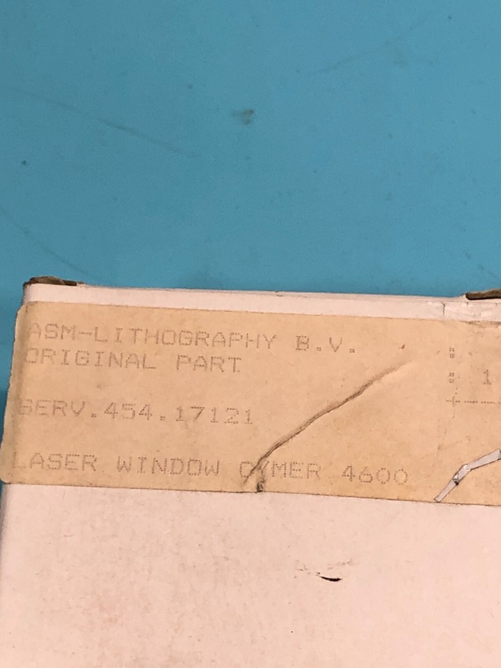 ASML SERV.454.17121 Laser Window Cymer 4600, 183519 | eBay