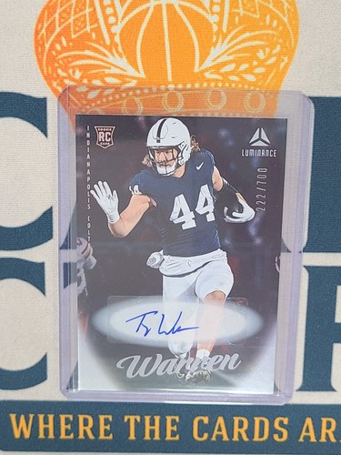 2025 Luminance Football TYLER WARREN Rookie Auto RC Silver /700 | eBay