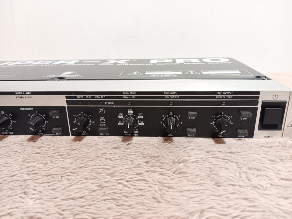 Behringer Super-X Pro Crossover Stereo 2-Way/Mono 3-Way with Sub Output ...