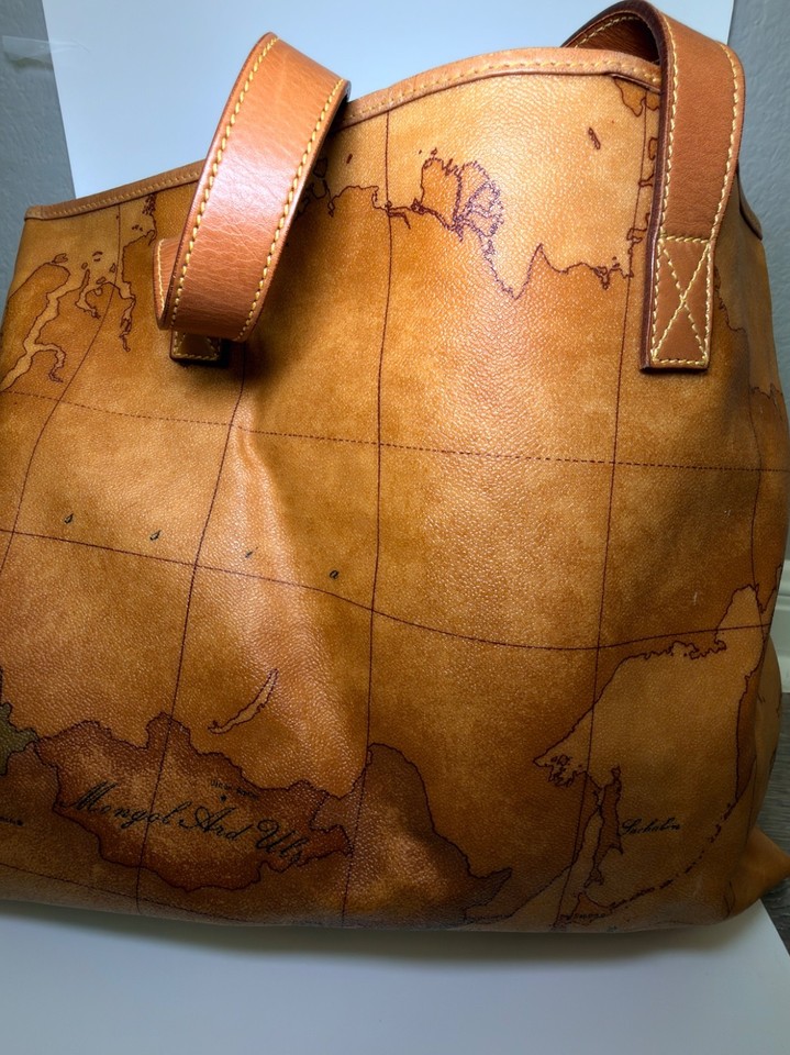 Alviero Martini 1a Classe Geo Map Tote Bag Vintage Made in Italy ...