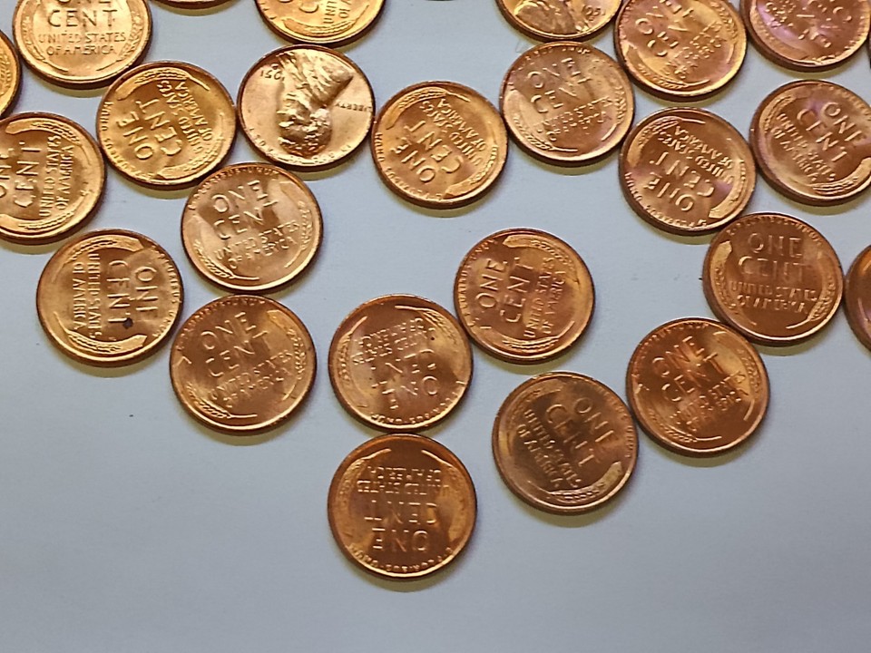 1951 D Lincoln Wheat Penny coin Uncirculated roll of 40 + | eBay