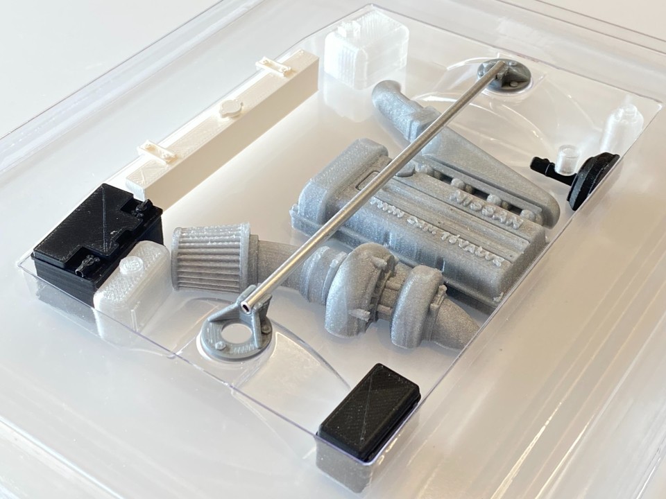 1:10 Scale RC Drift Car SR20DET Red top S13 PS13 Printed Engine Bay Kit ...