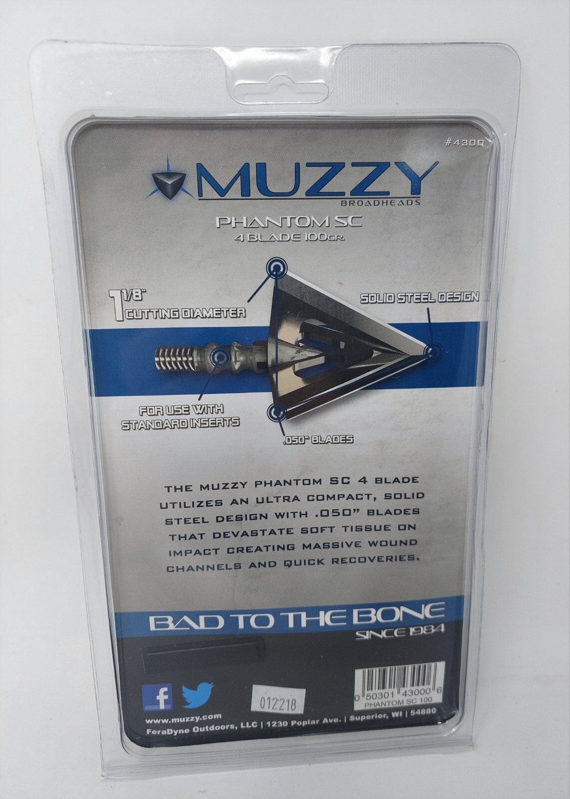 Muzzy 4300 Phantom SC Standard Broadhead for sale online | eBay
