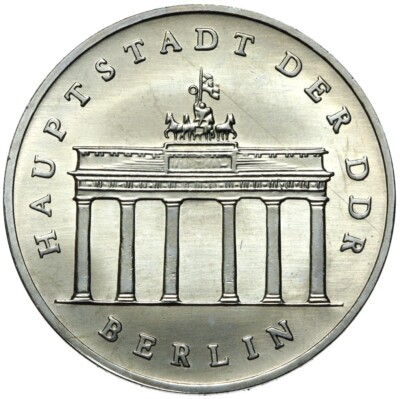 Commemorative coin - East Germany GDR - 5 Mark 1987 Brandenburg gate ...