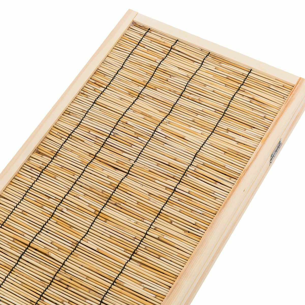 THY COLLECTIBLES Decorative Freestanding Wood Frame Reed Woven 4 Panels ...