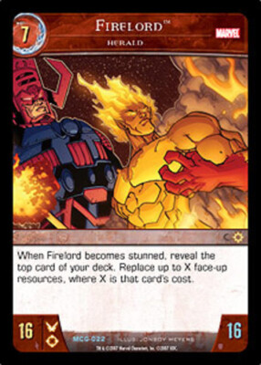 VS System: Firelord, Herald [Played] Marvel Coming of Galactus TCG CCG ...