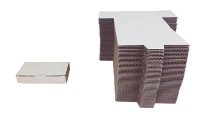 (50) CABC01 White Cardboard Single Cassette Boxes Mailers Shipping ...