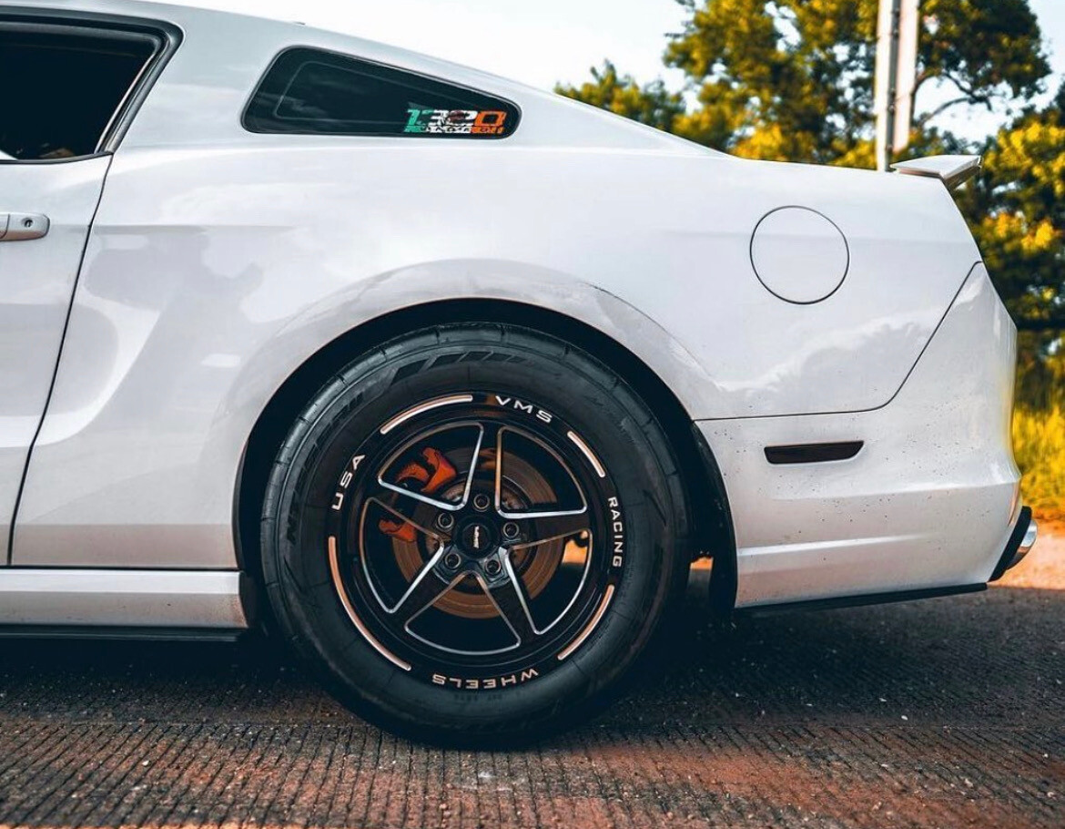 Ford Mustang 17x10 5 Spoke Rear Drag Rims Wheels | 2 VMS Racing Star ...