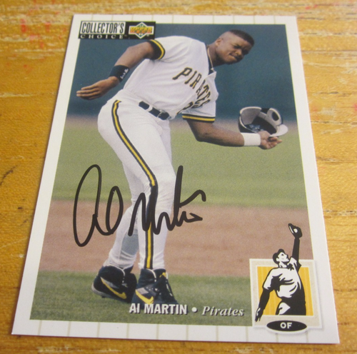 Al Martin Autographed Signed 1994 Collector's Choice #187 Card MLB ...