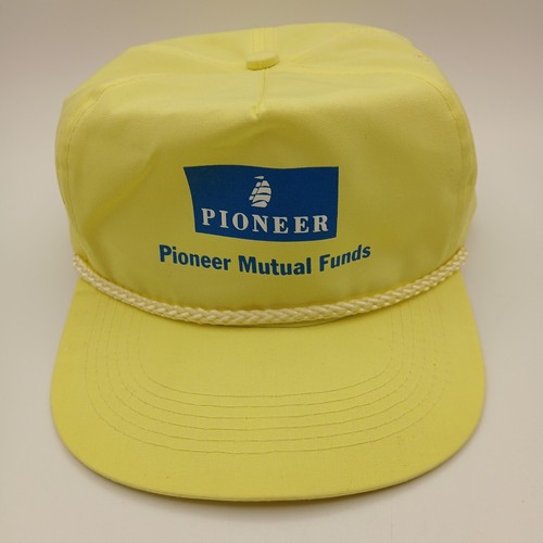 Vintage Pioneer Mutual Funds Hat Advertising Trucker Cap Snapback ...