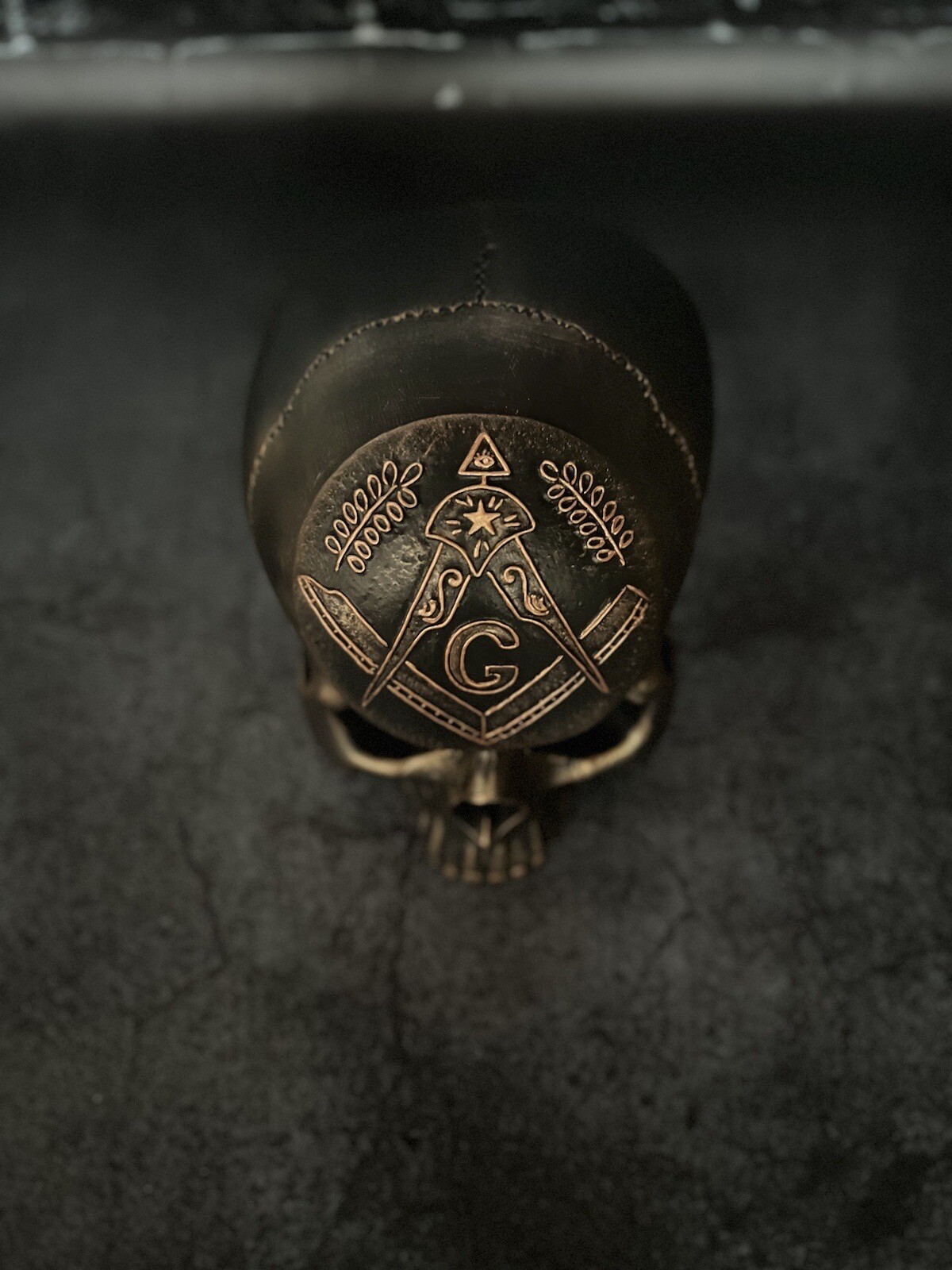 Skull Masonic Symbol Order Table Decoration home Altar Tool Handmade ...