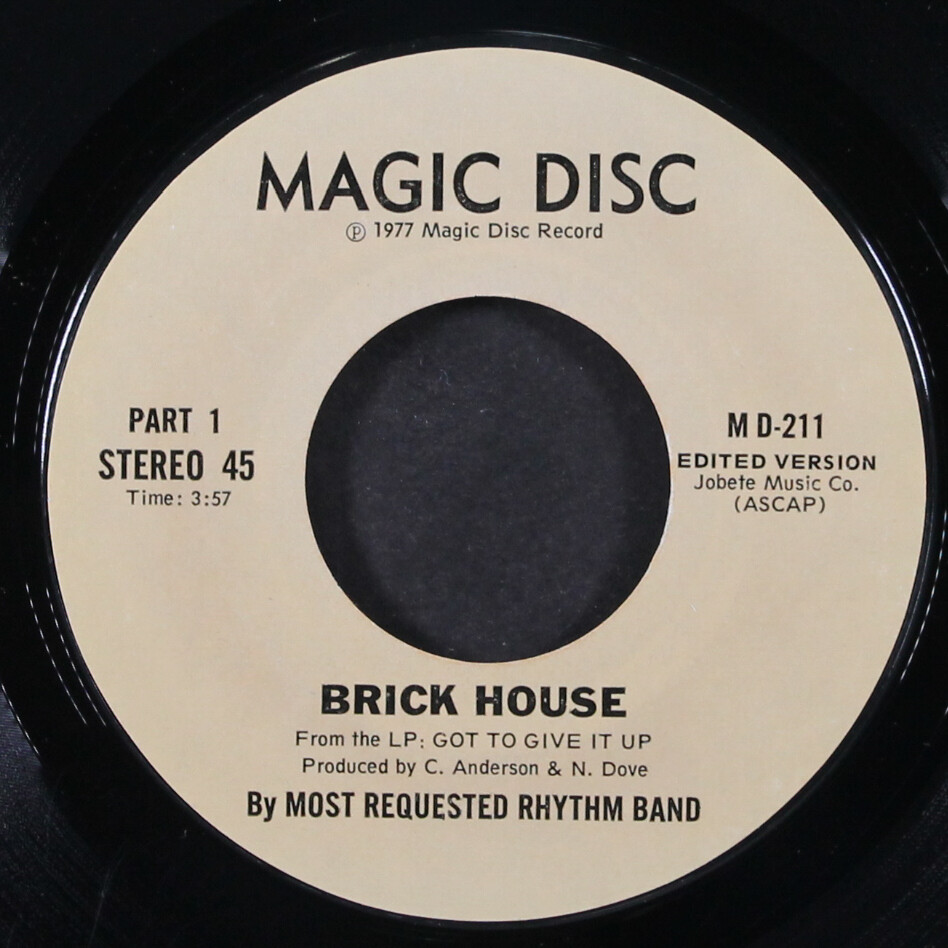 MOST REQUESTED RHYTHM BAND: brick house / part 2 MAGIC DISC 7" Single ...