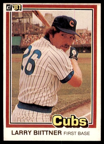 1981 Donruss Larry Biittner . Chicago Cubs #515 | eBay