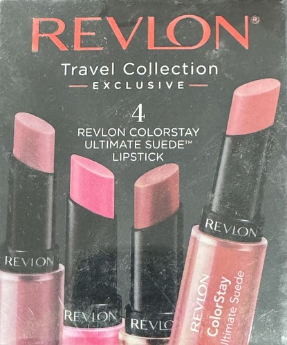 REVLON Travel Collection Ultimate Exclusive 4 Color stay Suede Lipstick ...