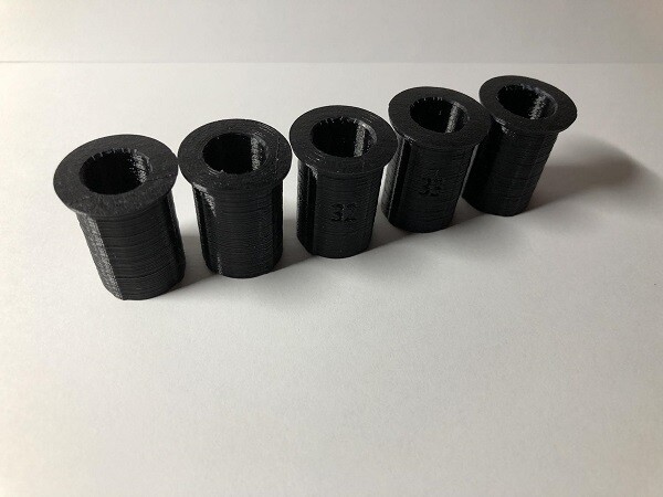 3D Printed Powder Bushings, Sizes 7-46, Compatible with MEC Set of 5 ...