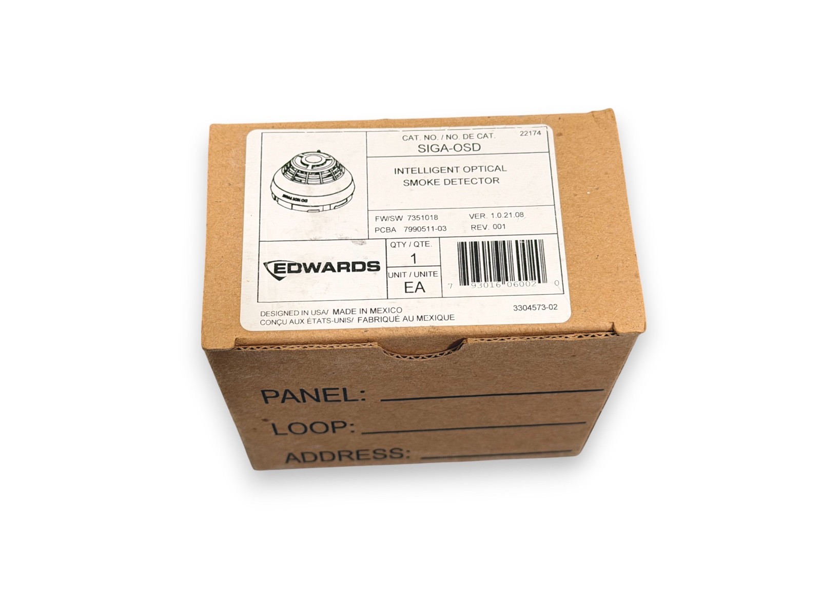 EST Edwards SIGA-OSD Fire Alarm Optical Smoke Detector (NEW IN BOX) | eBay