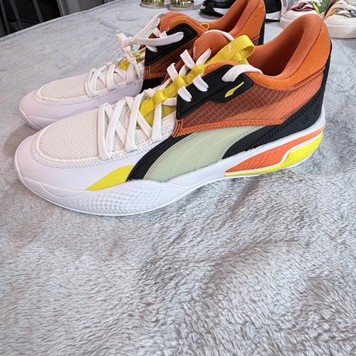 Puma Rise Nitro Court Rider Basketball Shoes Size 11 Orange 59th Street ...