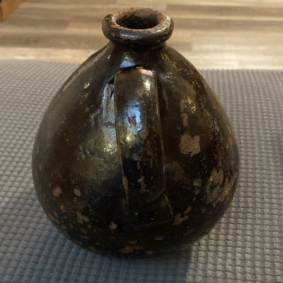 Unusual Redware Jug With Ovoid Shape-As Found | eBay