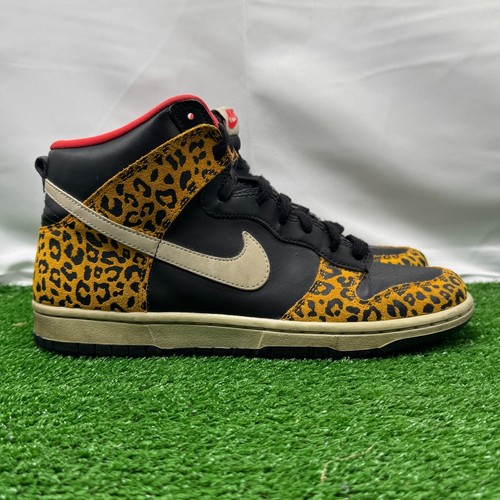 Nike Dunk High Skinny Leopard Women's Size 9 Black Sportswear Skater ...
