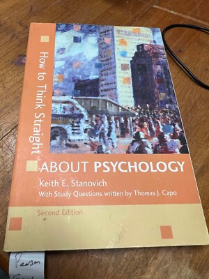 How to Think Straight About Psychology paperback second edition 2005 | eBay