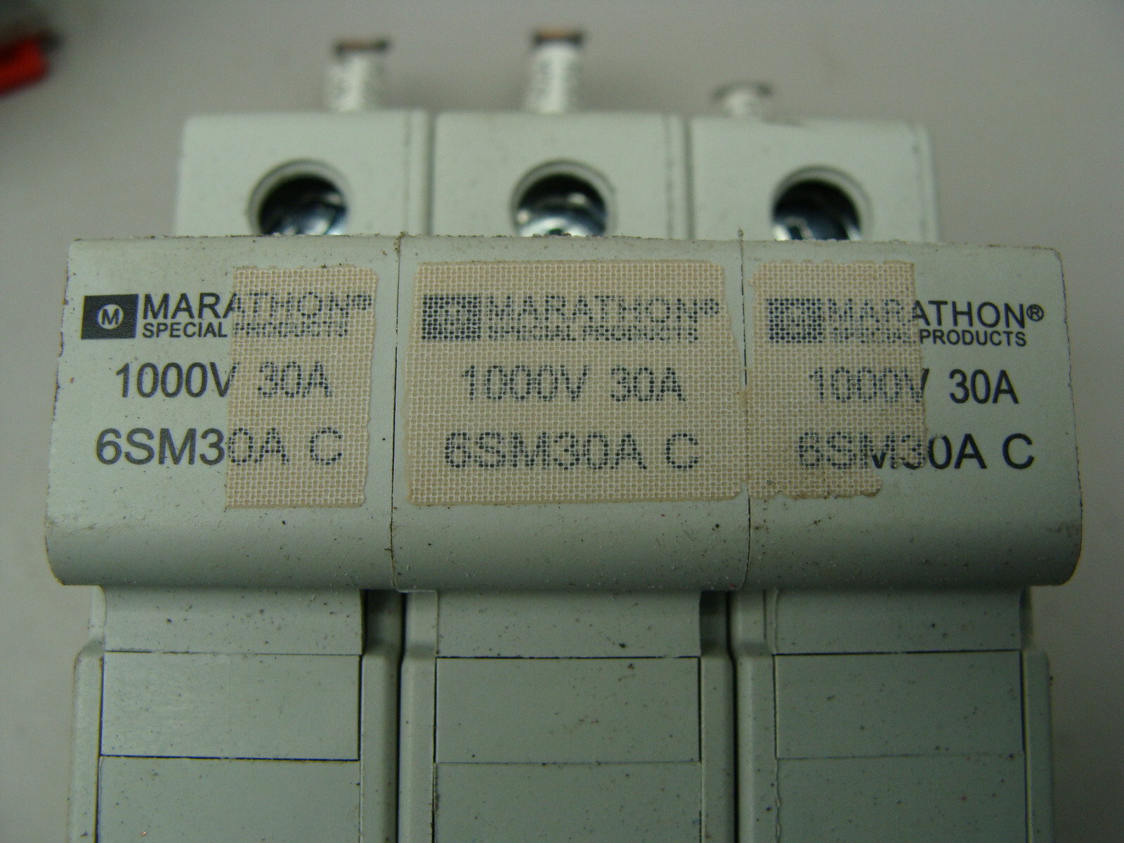 LOT OF 2 MARATHON FUSE HOLDERS 6SM30A C 1000V 30A | eBay