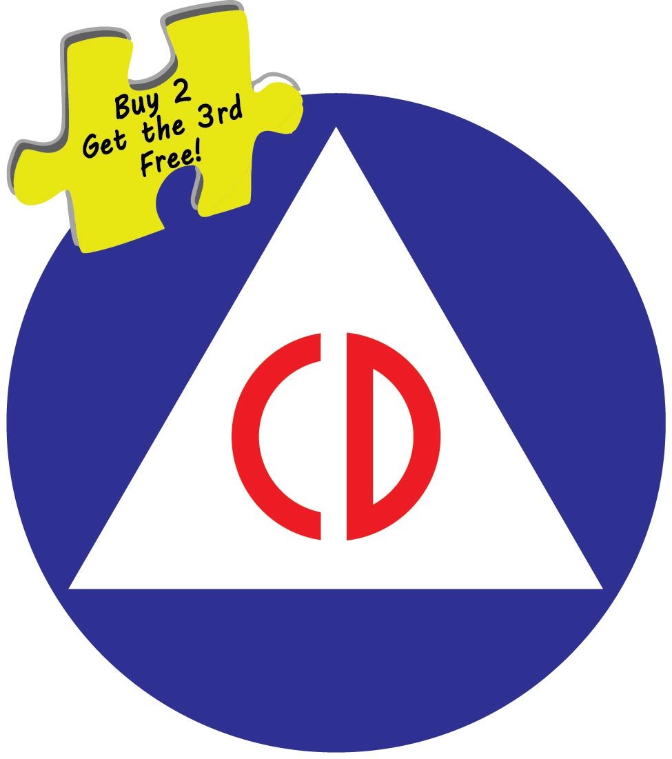 CD American Civil Defense LOGO Decal Sticker 3.25" x 3.25" P49 | eBay
