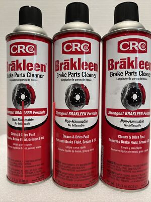 3Cans CRC 05089 Brakleen Non-Flammable Brake Parts Cleaner - 19 oz ...