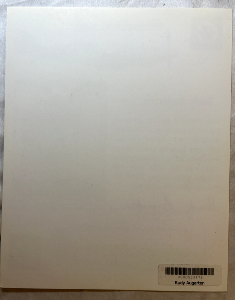 Rudy Augarten signed 8x10 US Army Air Corps & Israeli Fighter Pilot Ace ...