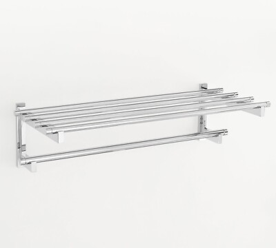 Potterybarn Hewitt Chrome Train Rack Shelf | eBay
