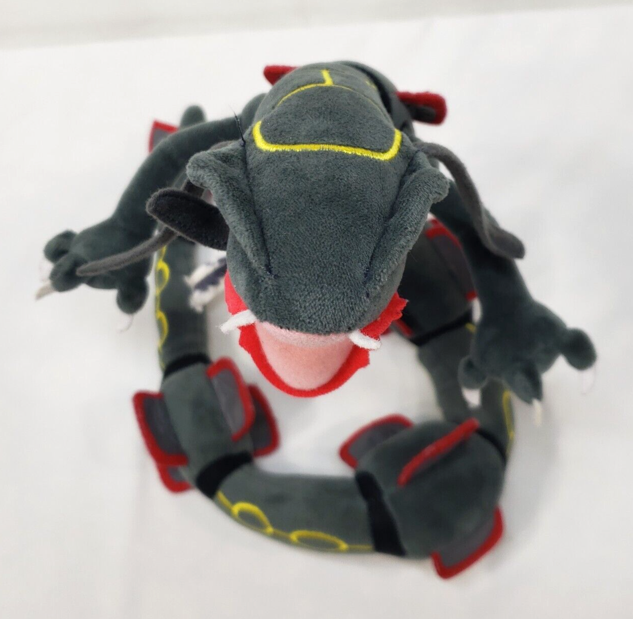 Pokemon Shiny Rayquaza Plush 32" Long Poseable Black Stuffed Animal ...