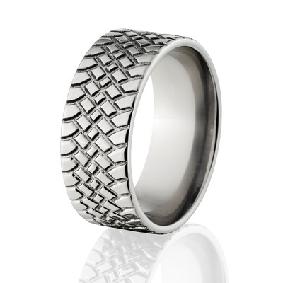Custom Titanium Tire Tread Rings, Rugged Men's Rings | eBay