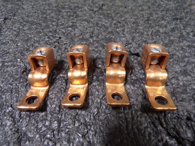(4PK) BLACKBURN Mechanical Connector, Copper, Max. Con. Size: 2 AWG (K ...