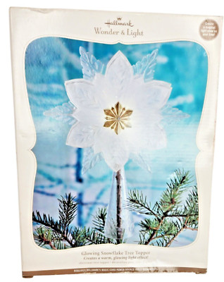 2010 Hallmark Glowing Snowflake Tree Topper - Wonder and Light | eBay