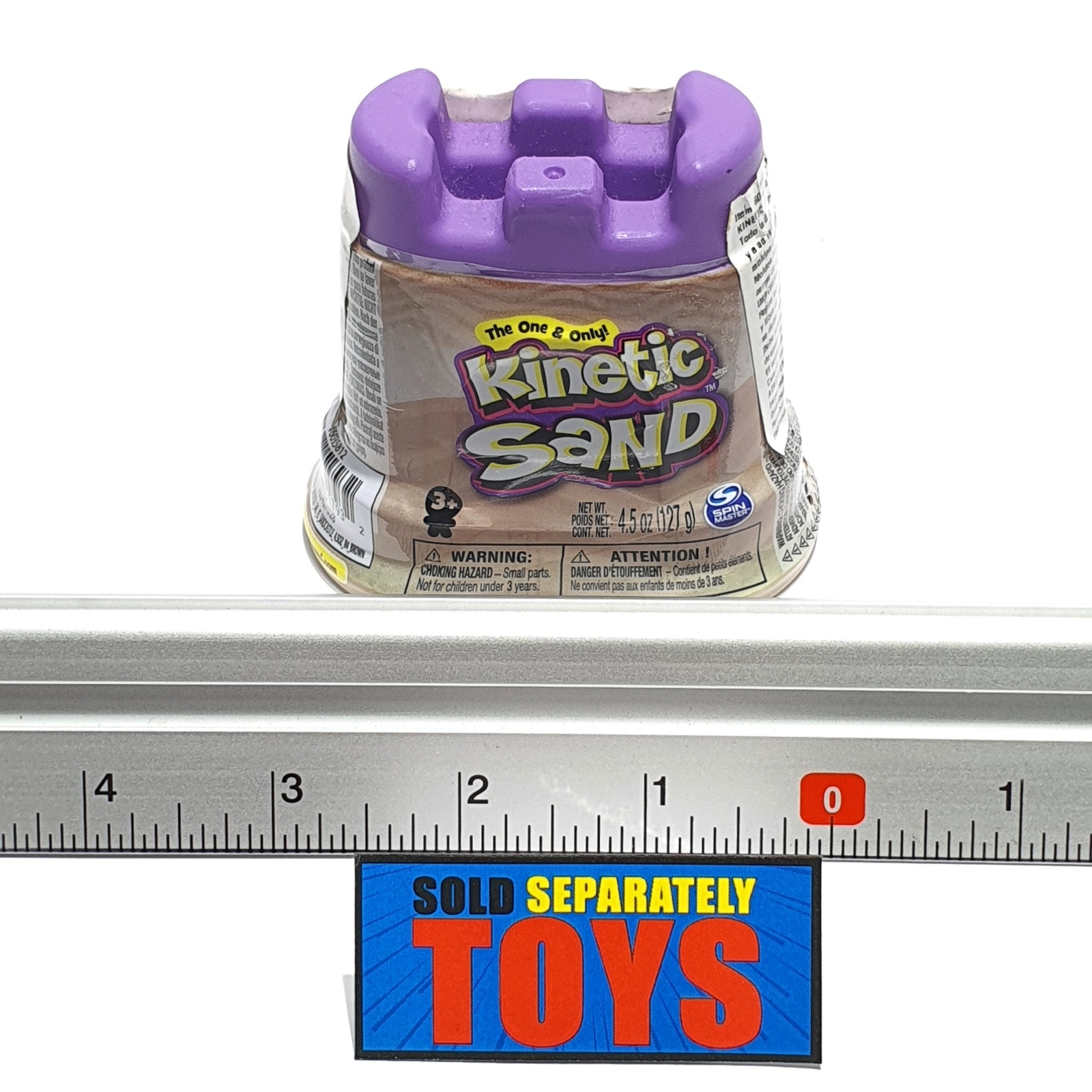 KINETIC SAND Single Can 4.5 oz or 127g brown real sand like color ...