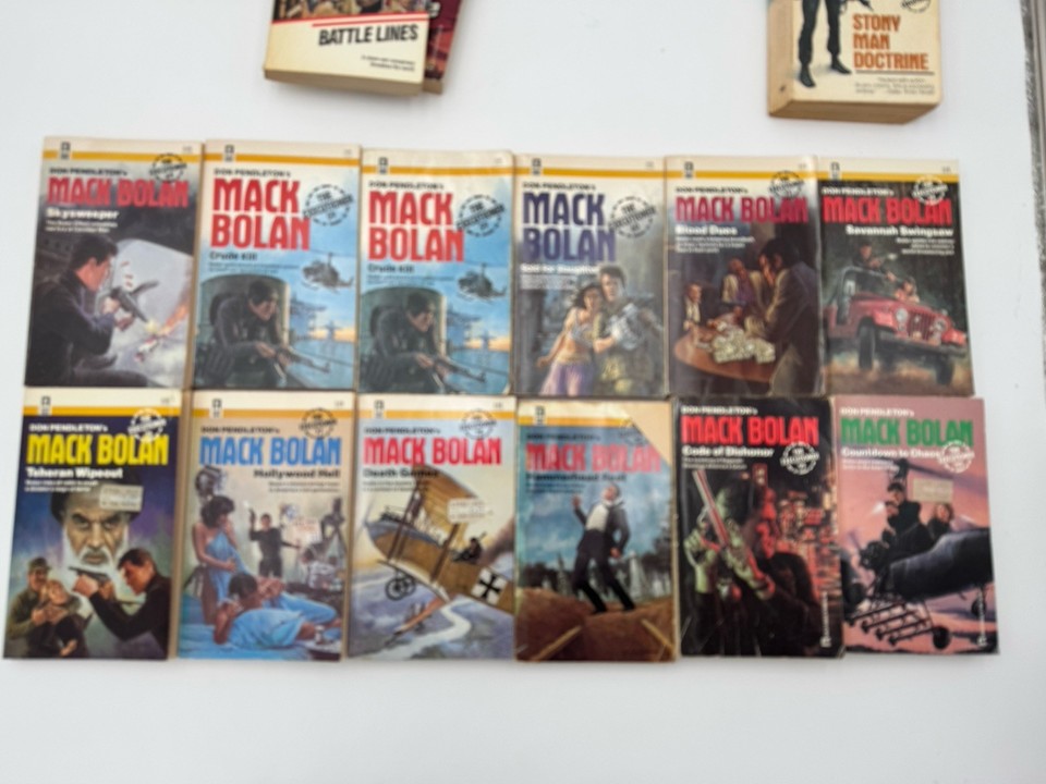 43 Vintage “The Executioner” Mack Bolan By Don Pendleton PB Book Lot ...