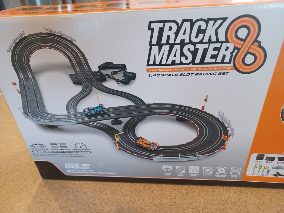 HAYXUN Track Master 1:43 Electric Slot Car Race Tracks Set | eBay