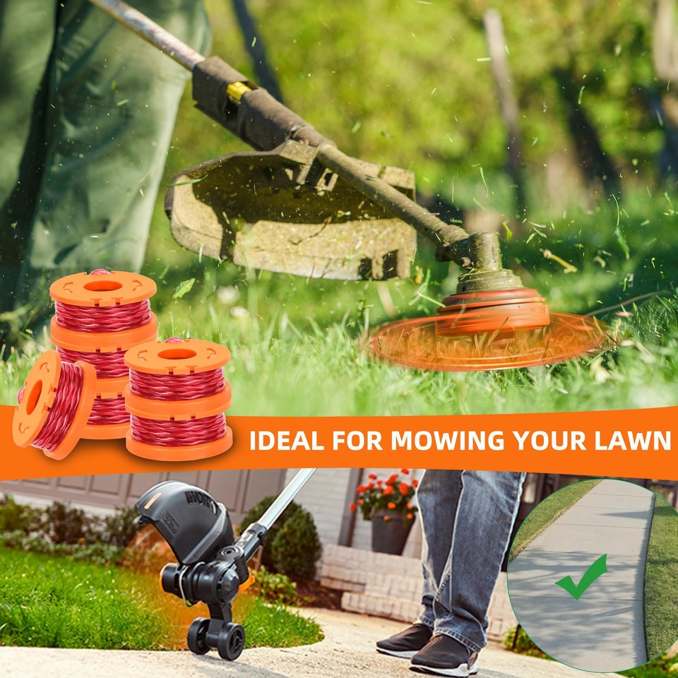 Trimmer Spool Line for Worx 14 Pack WA0010 Edger Spools Replacement for ...