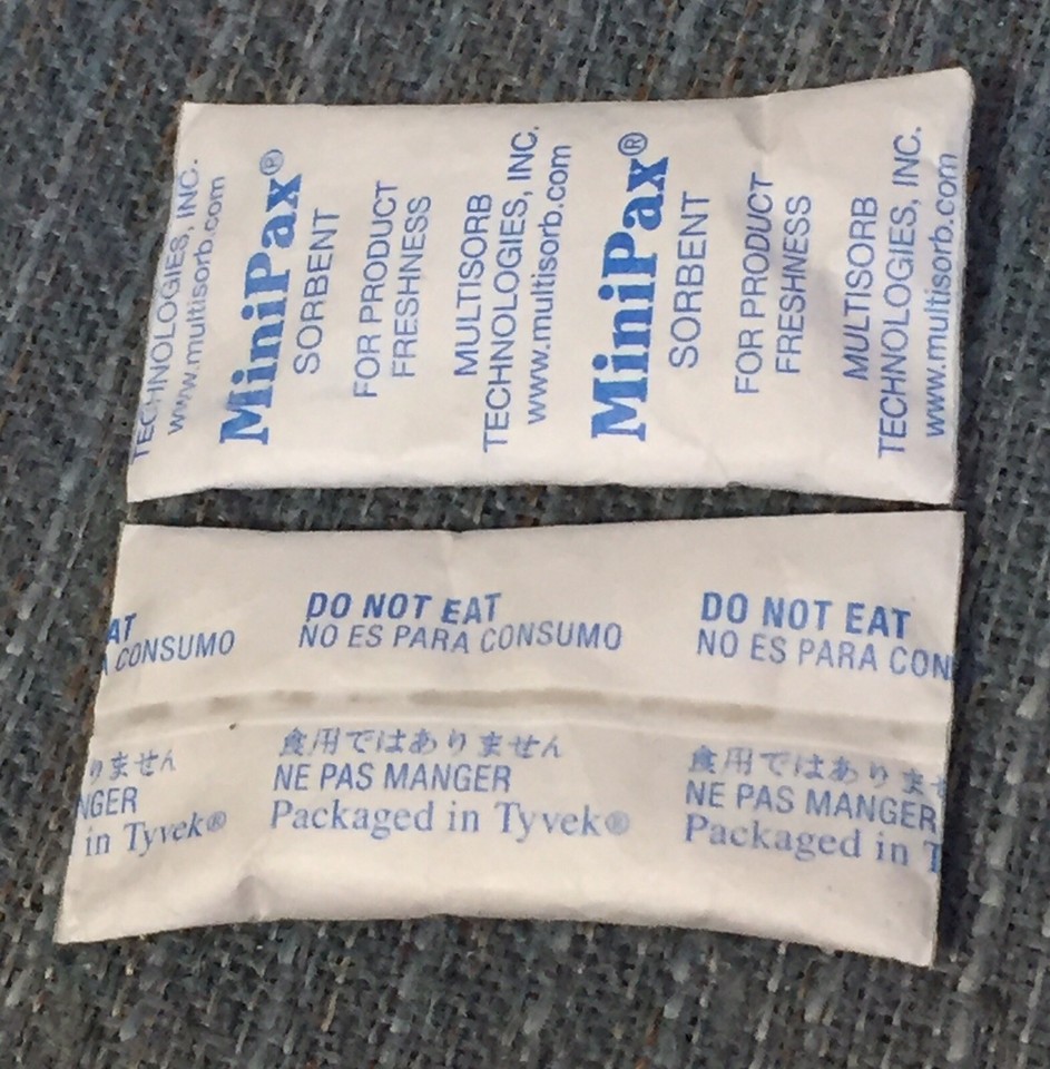 15 MiniPax Desiccant Reduce Odors Moisture Absorbing Packets Storage ...