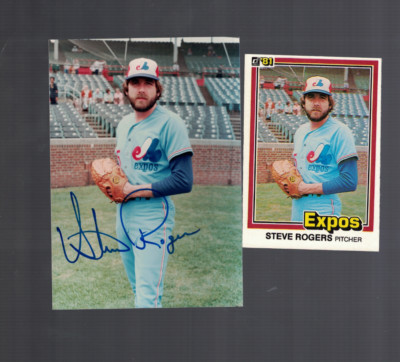 Steve Rogers Montreal Expos 1981 Donruss Signed Original 3x5 Photo W ...