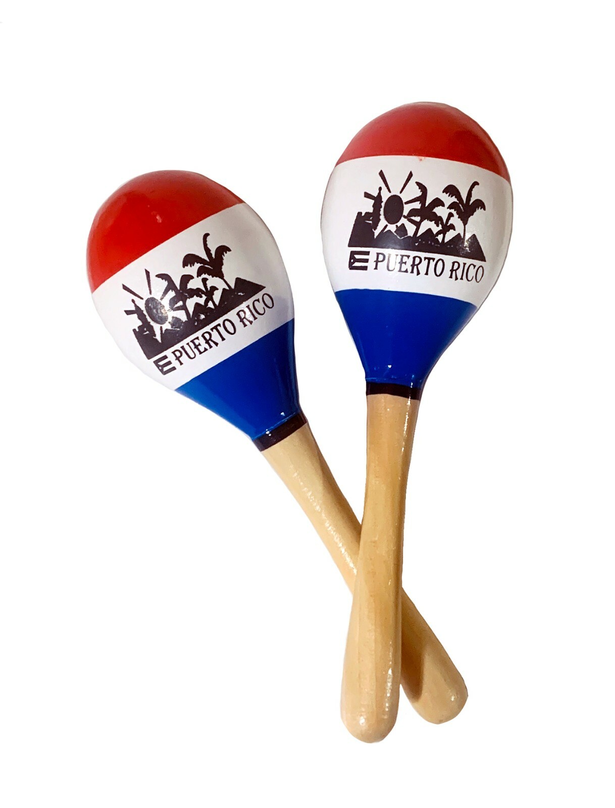 Puerto Rico Wooden Maracas Shaker Souvenir Boricua Parranda | eBay