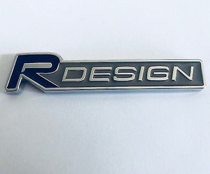 Volvo R DESIGN Metal Badge Logo Wing Rear Boot Emblem XC60 V40 V70 V60 ...