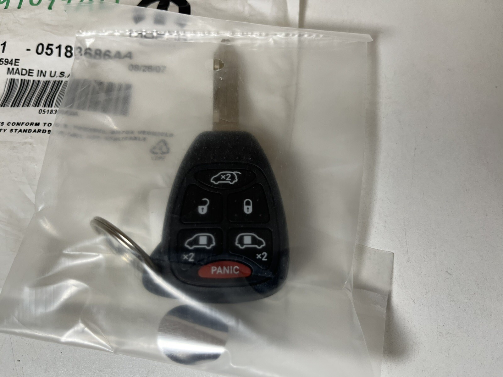 Keyless Entry Transmitter-SE, VIN: E Mopar 68291094AB for sale online ...