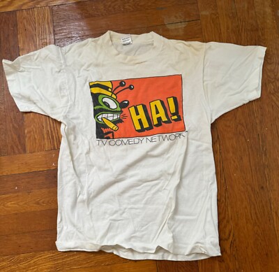 Vintage Comedy Network Ha! Promo T-Shirt Medium Single Stitch Comedy ...