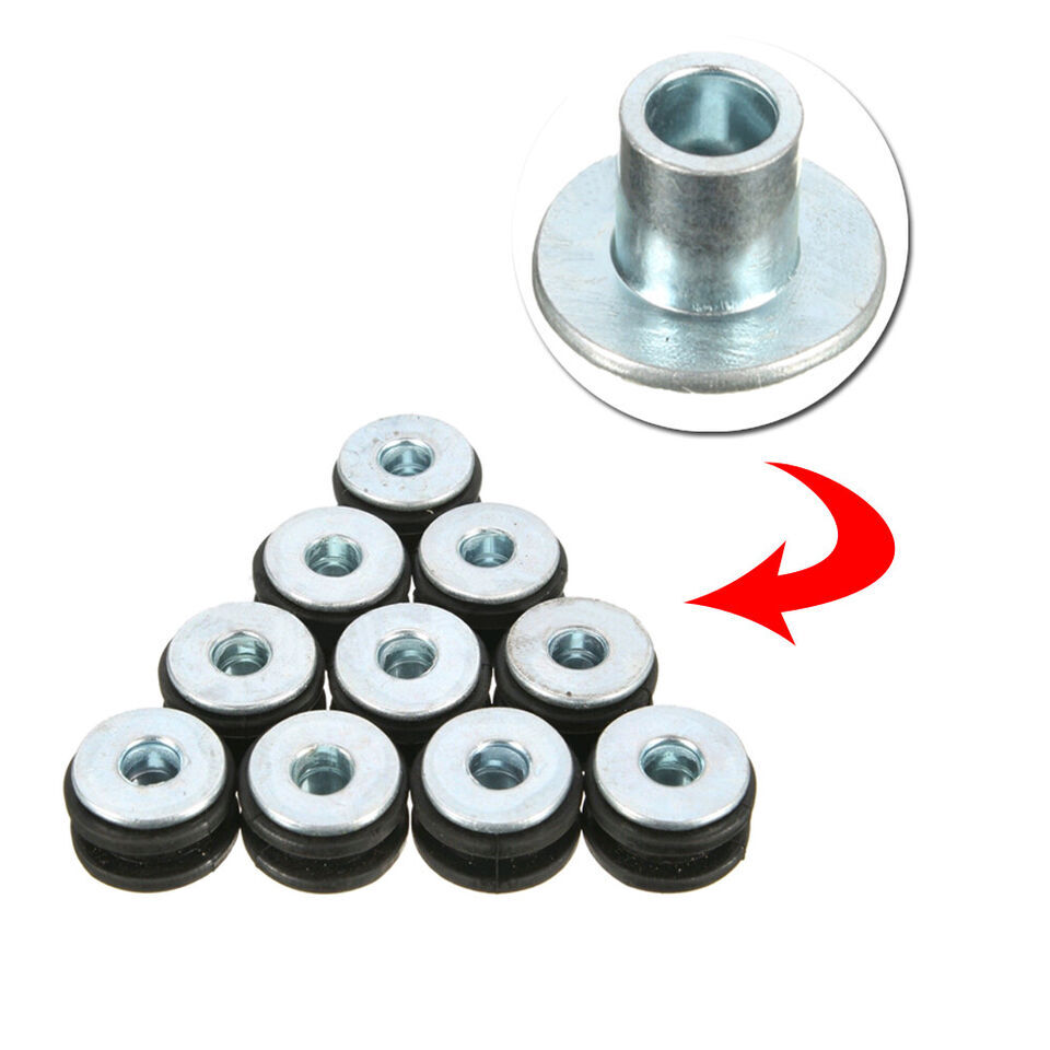 10Pcs Motorcycle Rubber Grommets Bolt For Honda Yamaha Suzuki Kawasaki ...