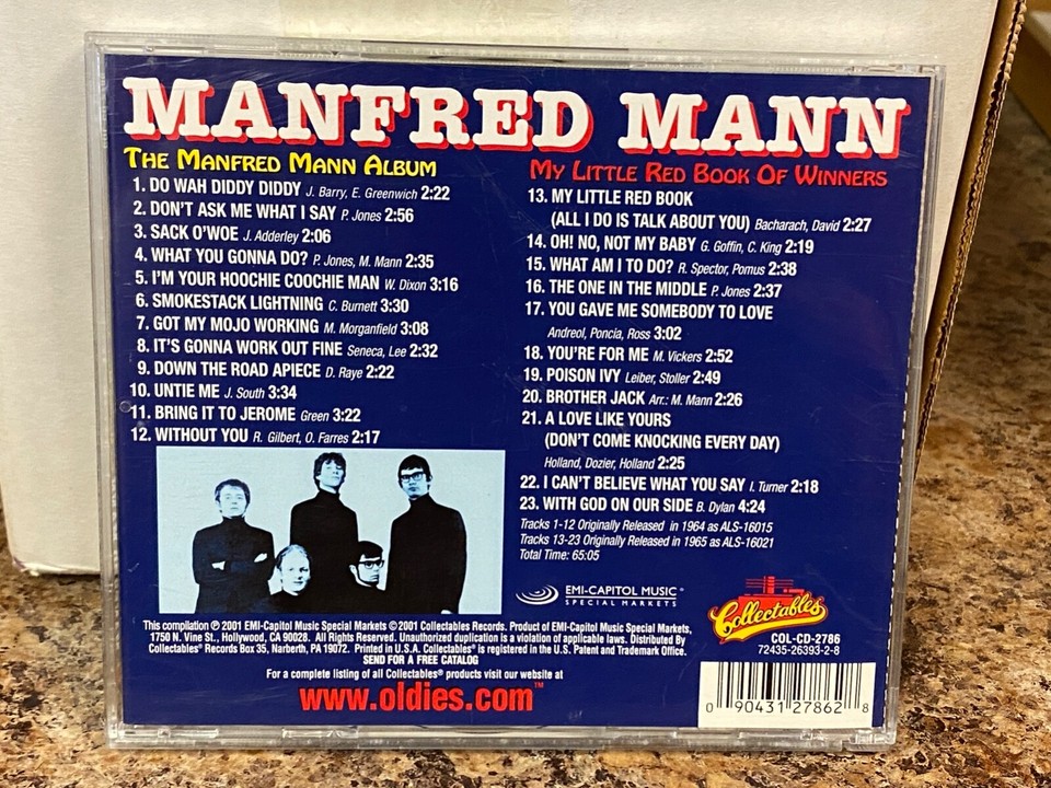 Manfred Mann - The Manfred Mann Album My Little Red Book Of Winners CD ...