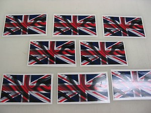 8 BRITISH FLAG Sticker Decal LOT 4 boat car Window Truck suv Wholesale ...