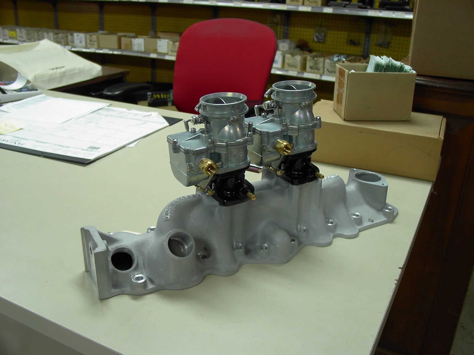 NOS Offy Offenhauser 49-53 8BA Ford Mercury flathead stromberg dual 97 ...