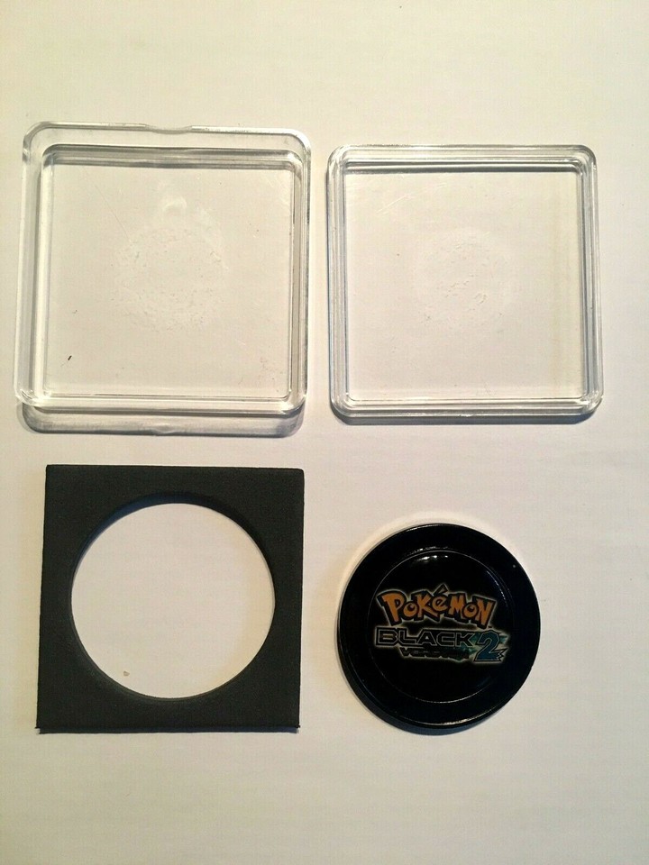 Pokemon Black Version 2 Promo Metal Coins Chips Tokens Poker Legendary ...