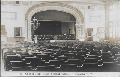 RPPC "52--Chapel Hall State Normal School Oneonta, N.Y." c1910s Circuit ...